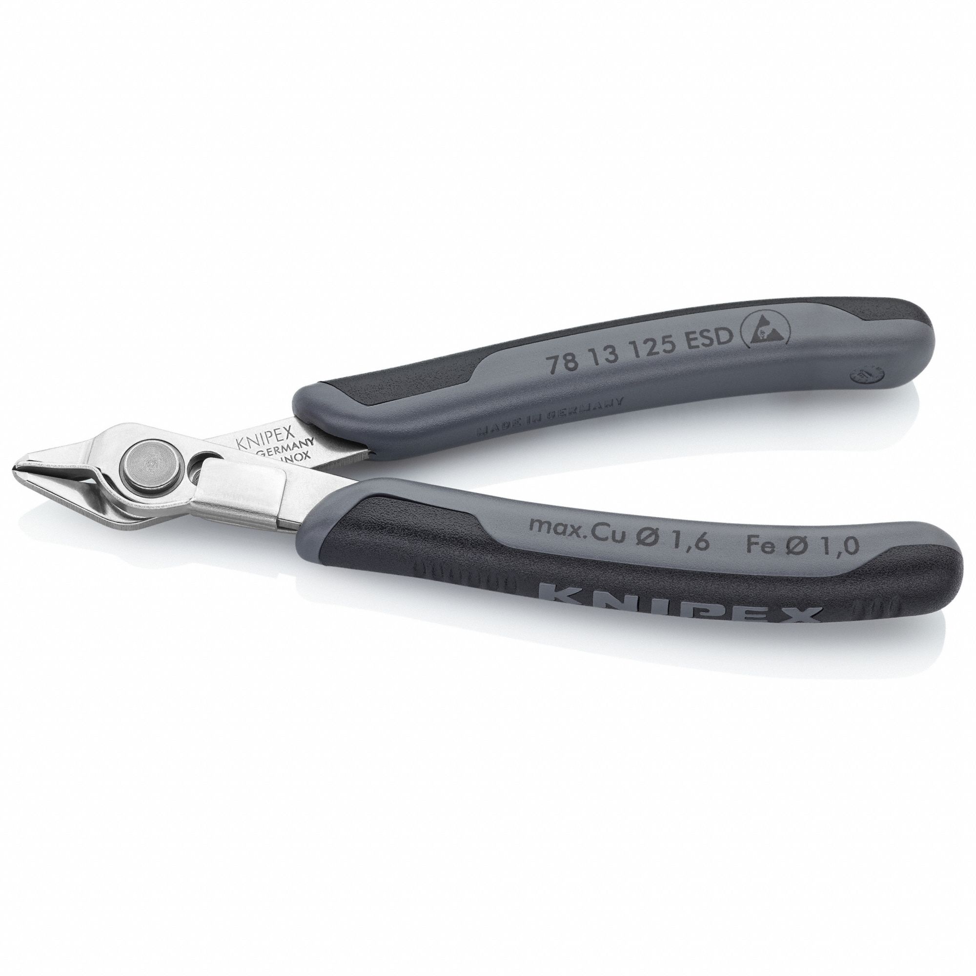 ESD-Safe, Flush, Diagonal Cutting Plier - 5AHC0|78 13 125 ESD - Grainger