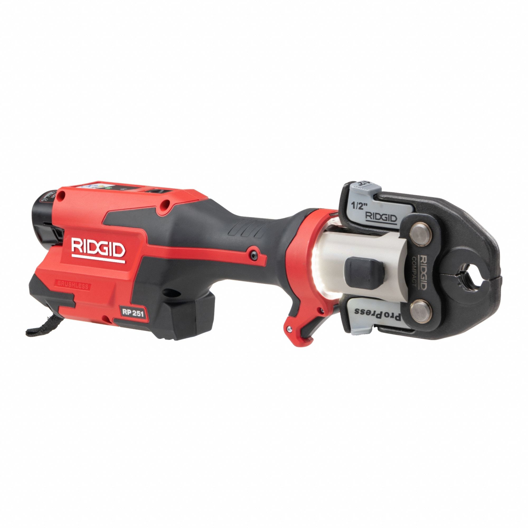 RIDGID, 12V, Compact, Cordless Press Tool Kit - 841U86|78178 - Grainger
