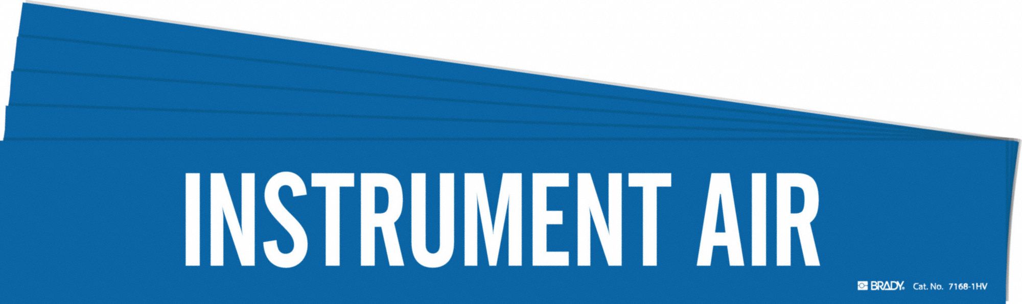 Instrument Air, Blue, Pipe Marker - 781W67|7168-1-PK - Grainger