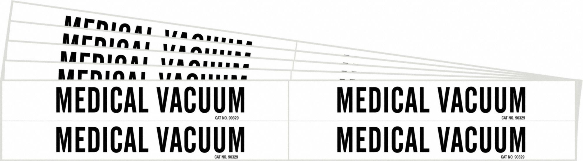 Medical Vacuum, White, Pipe Marker - 781W17|7186-4-PK - Grainger