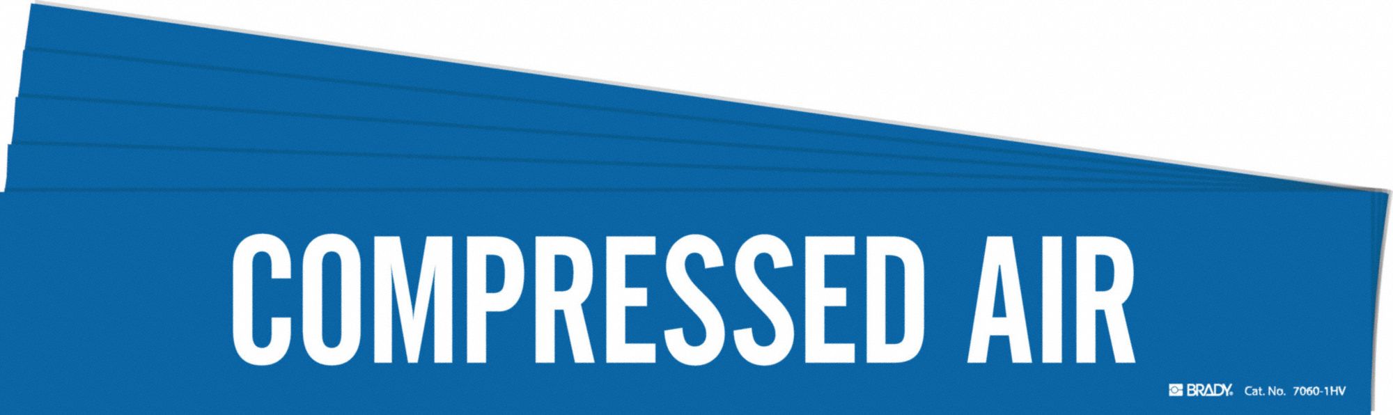 Compressed Air, Blue, Pipe Marker - 781W44|7060-1HV-PK - Grainger