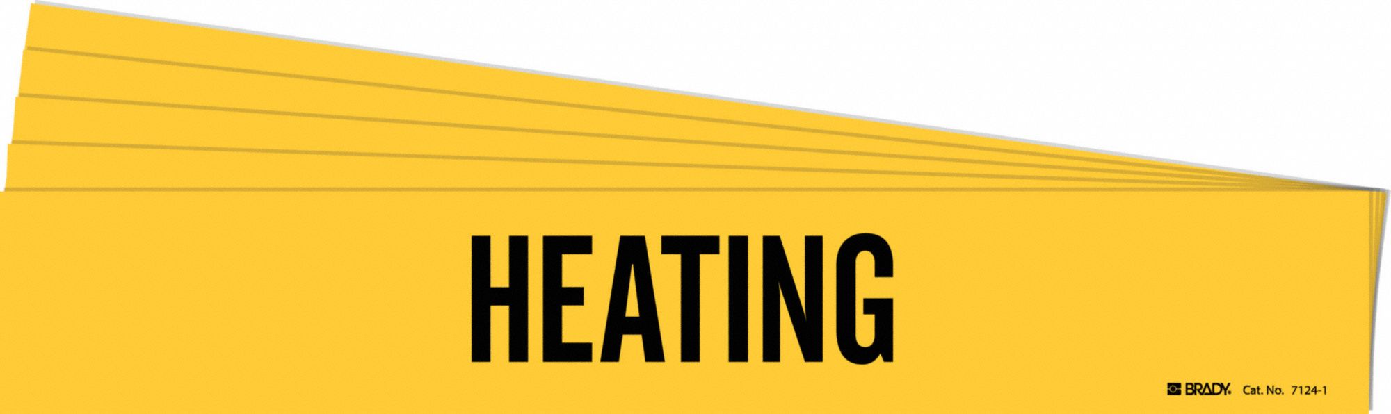 Heating, Yellow, Pipe Marker - 781WH4|7124-1-PK - Grainger