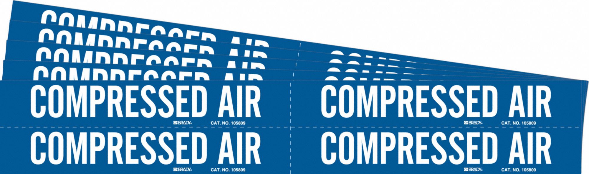 Compressed Air, Blue, Pipe Marker - 781WP3|105809-PK - Grainger