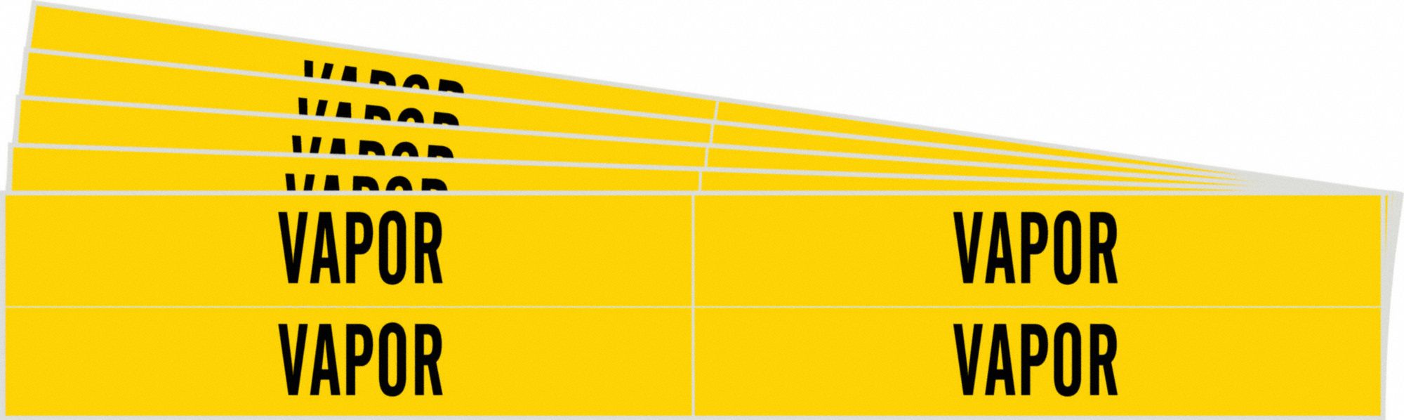 Vapor, Yellow, Pipe Marker - 781WY1|83566-PK - Grainger