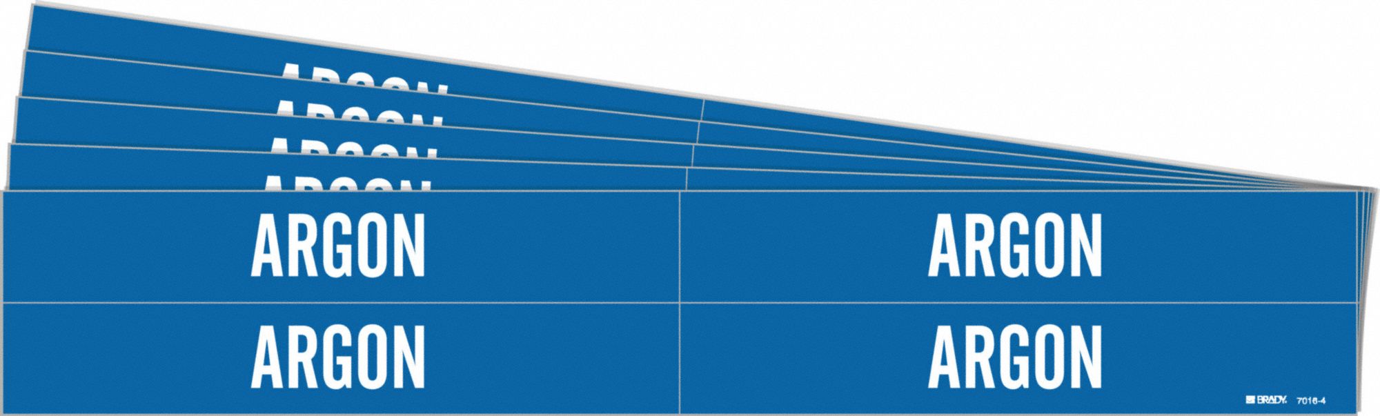 Argon, Blue, Pipe Marker - 781X06|7016-4-PK - Grainger