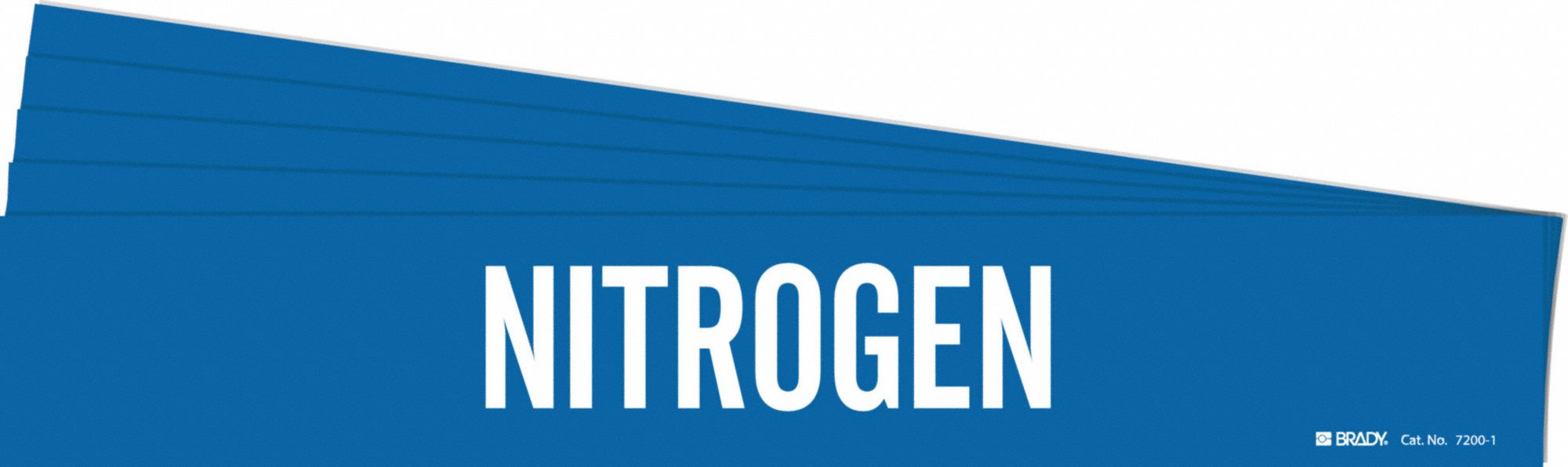 Nitrogen, Blue, Pipe Marker - 781X47|7200-1-PK - Grainger