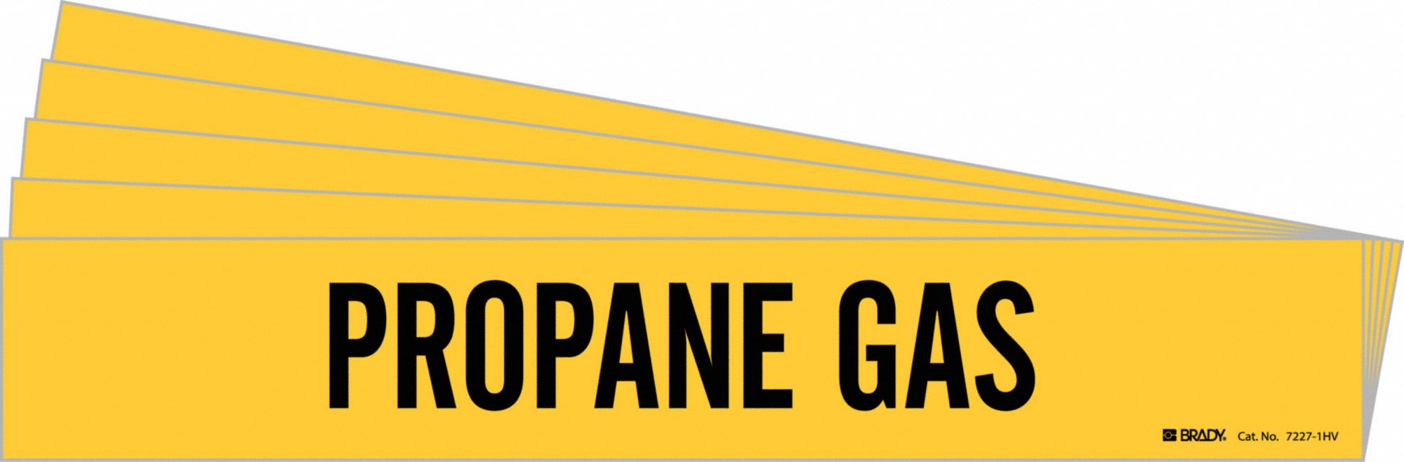 Propane Gas, Yellow, Pipe Marker - 781X73|7227-1HV-PK - Grainger