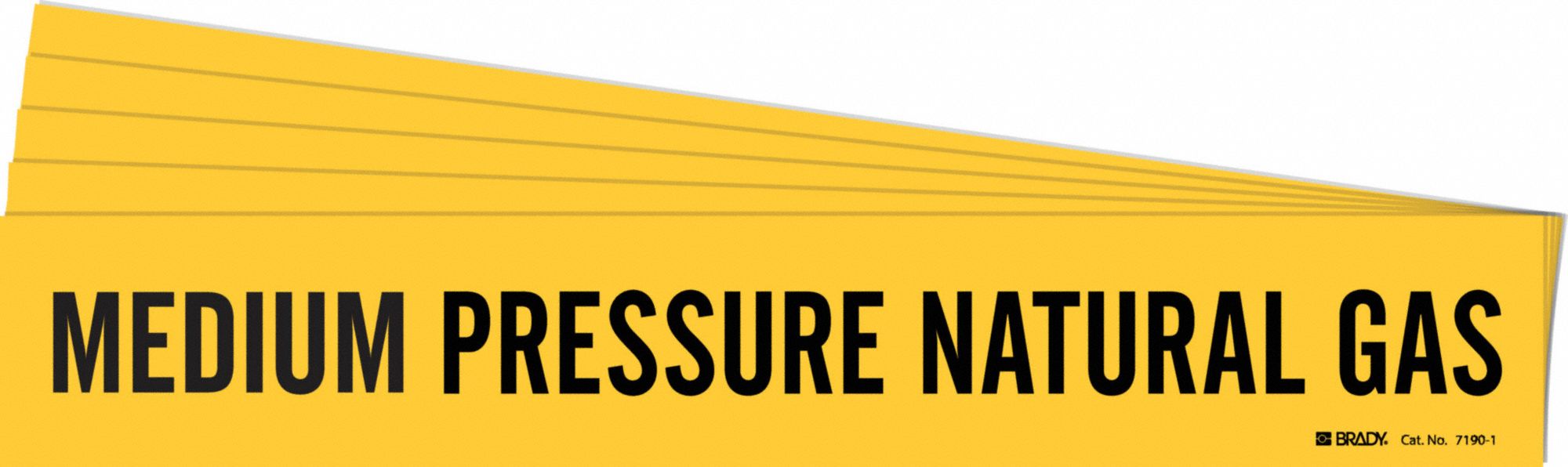 Medium Pressure Natural Gas, Yellow, Pipe Marker - 781X82|7190-1-PK ...