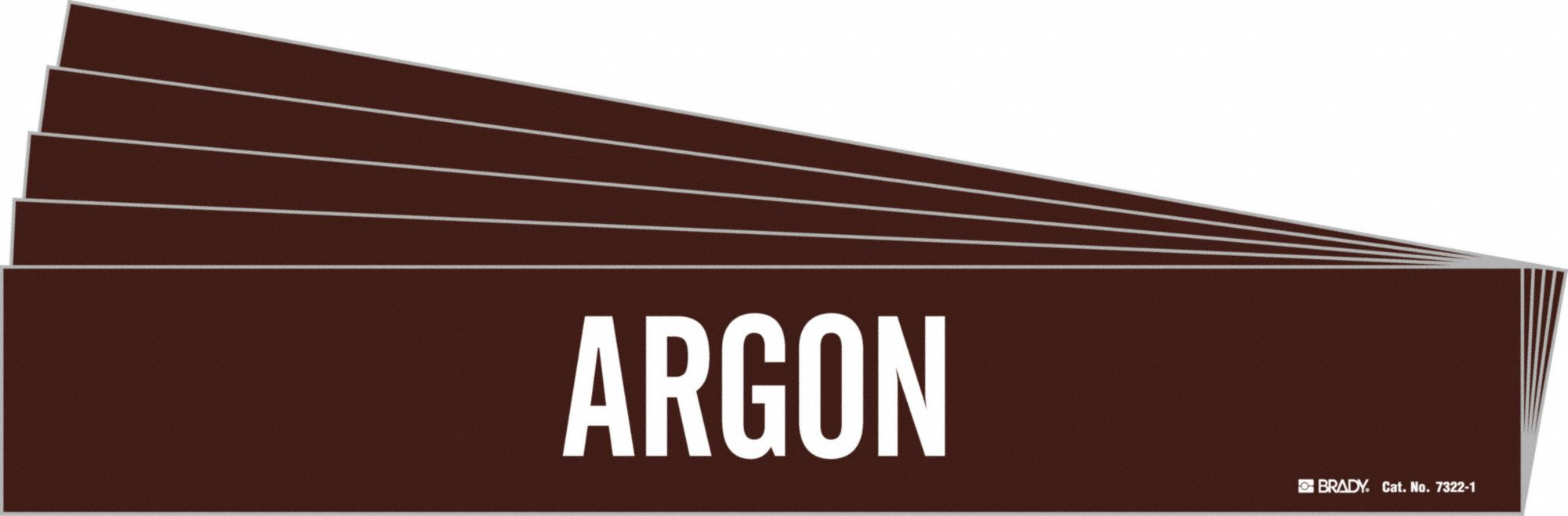 Argon, Brown, Pipe Marker - 781X92|7322-1-PK - Grainger