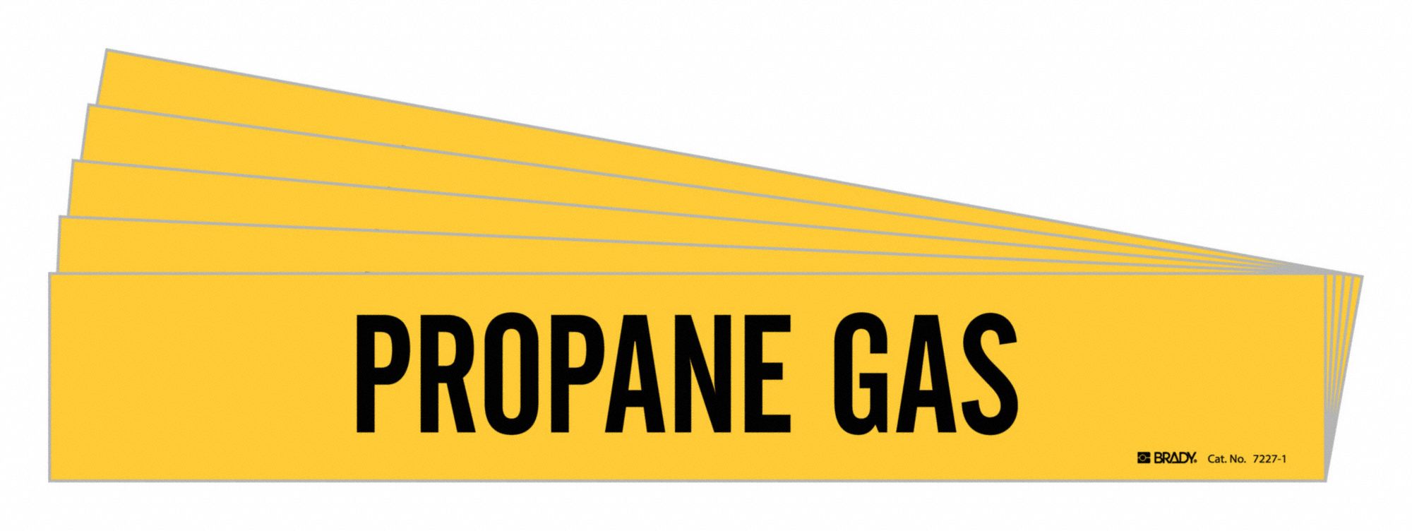 Propane Gas, Yellow, Pipe Marker - 781XG7|7227-1-PK - Grainger
