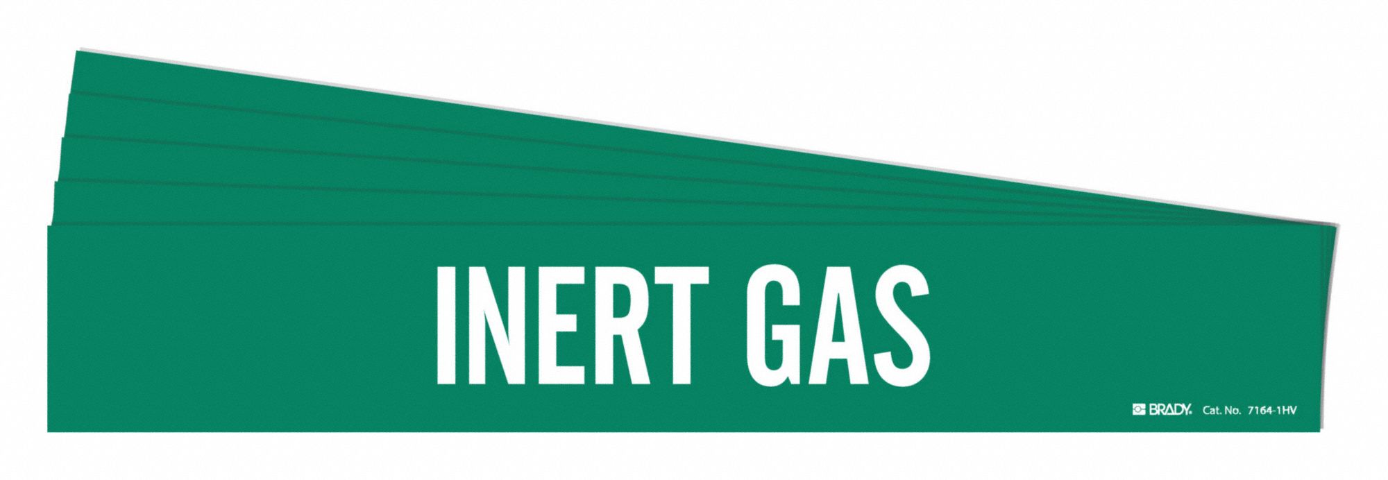 Inert Gas, Green, Pipe Marker - 781XM2|7164-1HV-PK - Grainger