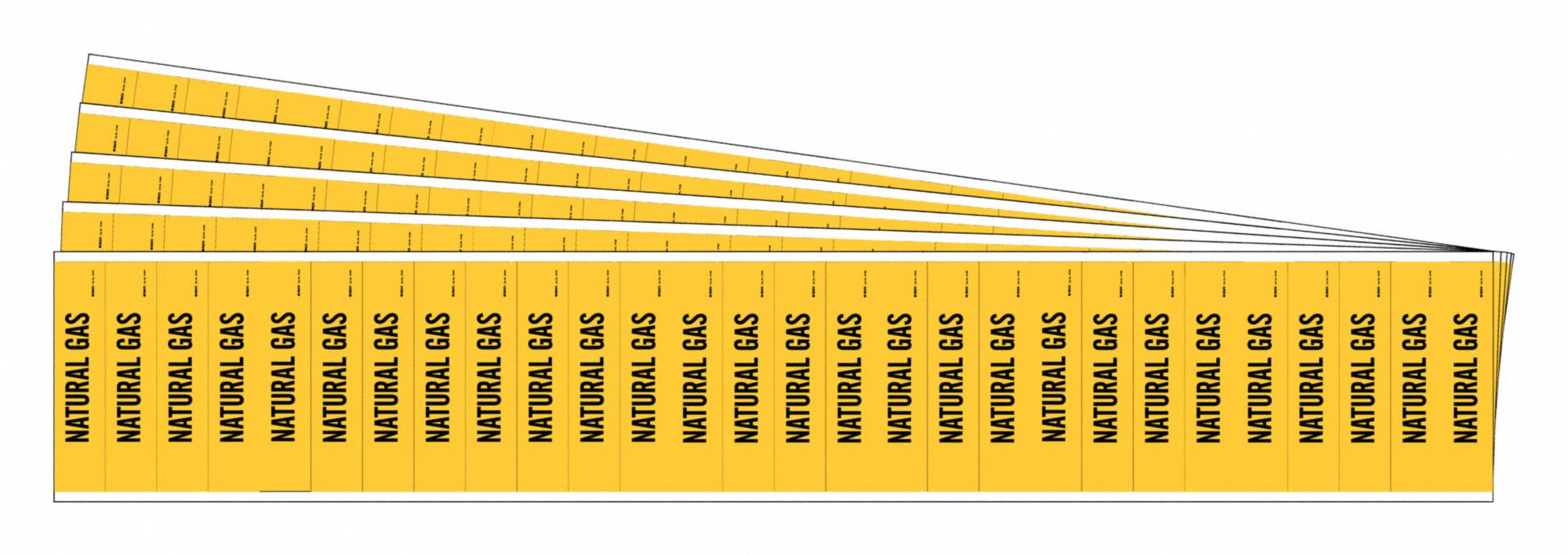 Natural Gas, Yellow, Pipe Marker - 781XN2|91949-PK - Grainger