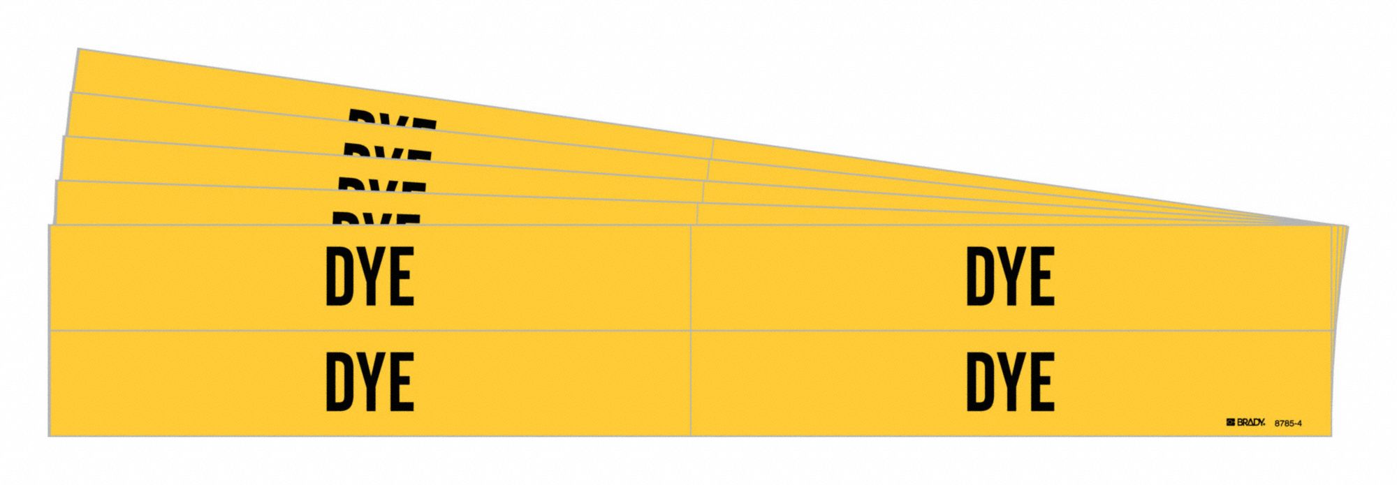 Dye, Yellow, Pipe Marker - 781Y85|8785-4-PK - Grainger