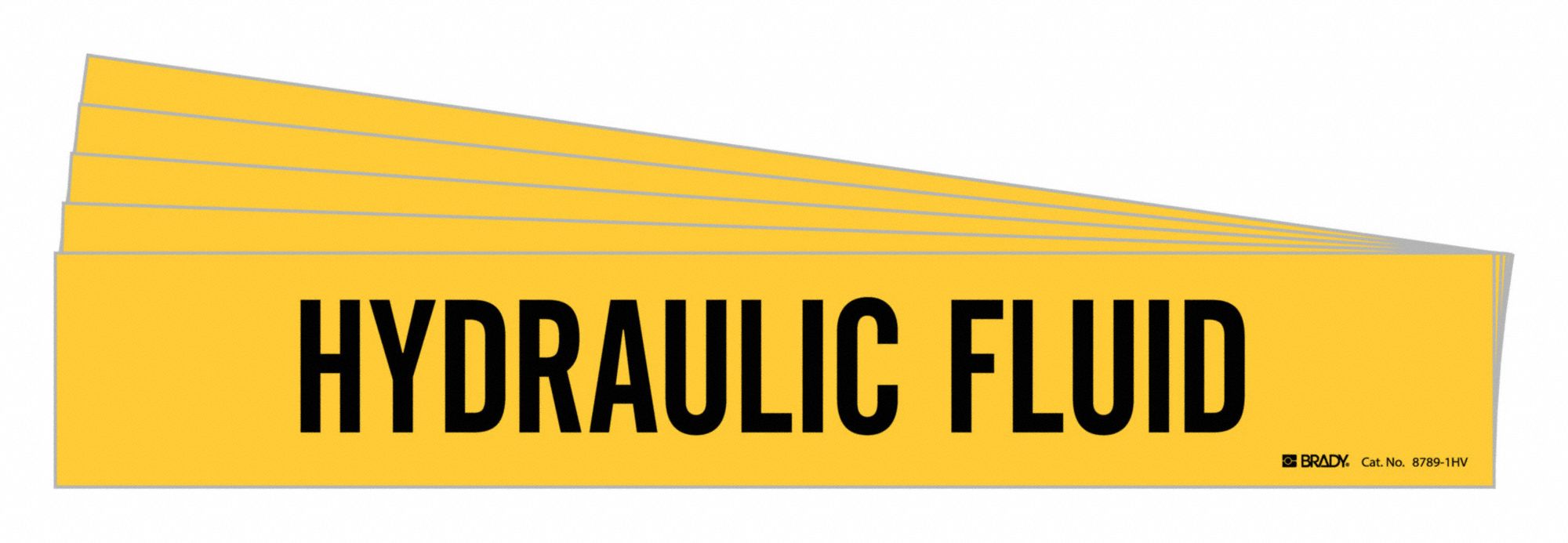 Hydraulic Fluid, Yellow, Pipe Marker - 781YC5|8789-1HV-PK - Grainger