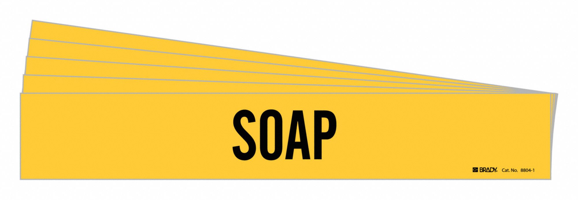 Soap, Yellow, Pipe Marker - 781YE5|8804-1-PK - Grainger