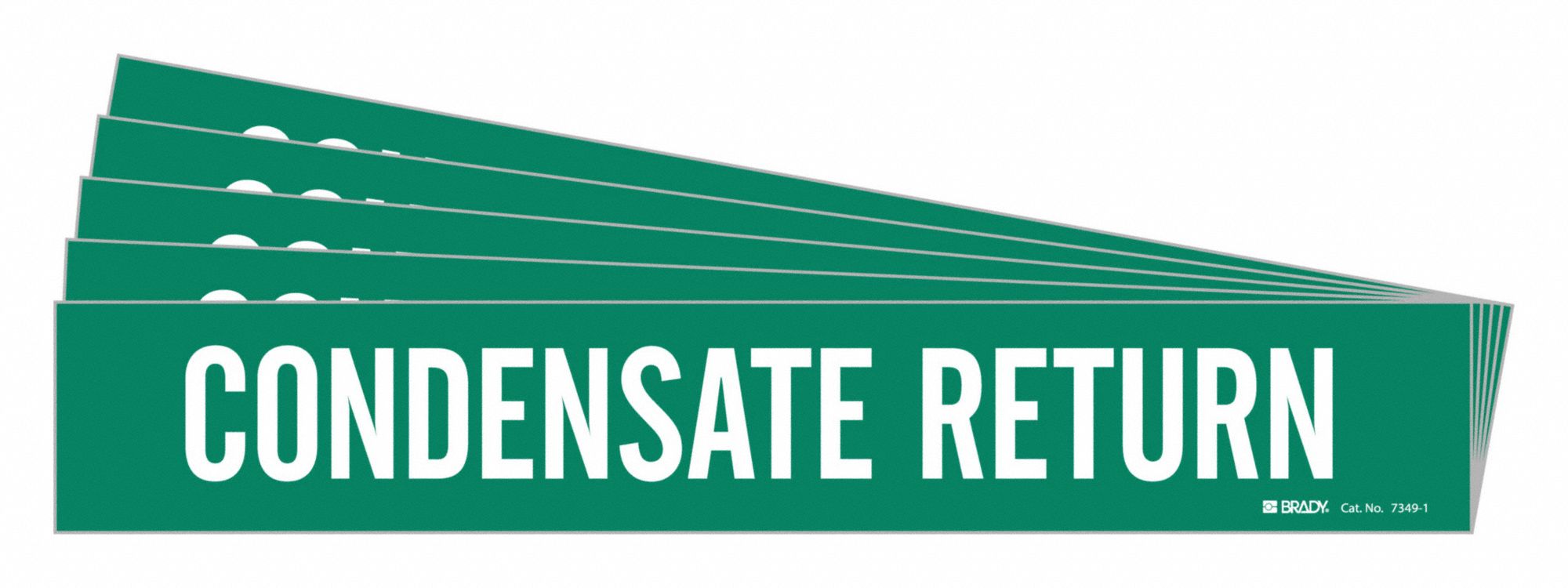 Condensate Return, Green, Pipe Marker - 781YX9|7349-1-PK - Grainger