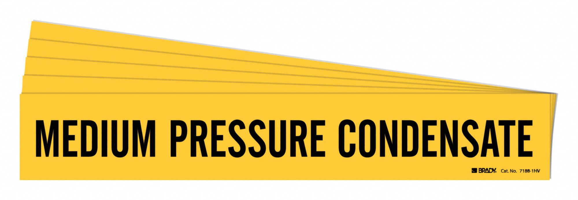 Medium Pressure Condensate, Yellow, Pipe Marker - 781YY4|7188-1HV-PK ...