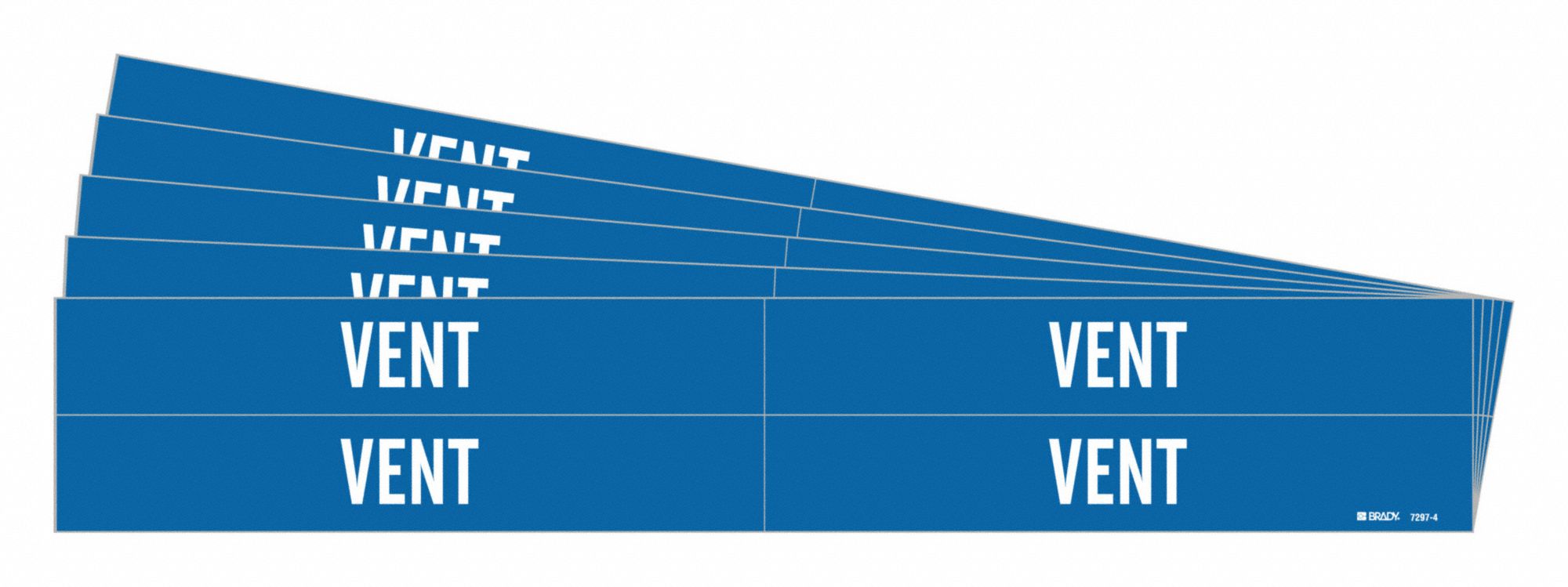 Vent, White, Pipe Marker - 782FA4|7297-4-PK - Grainger