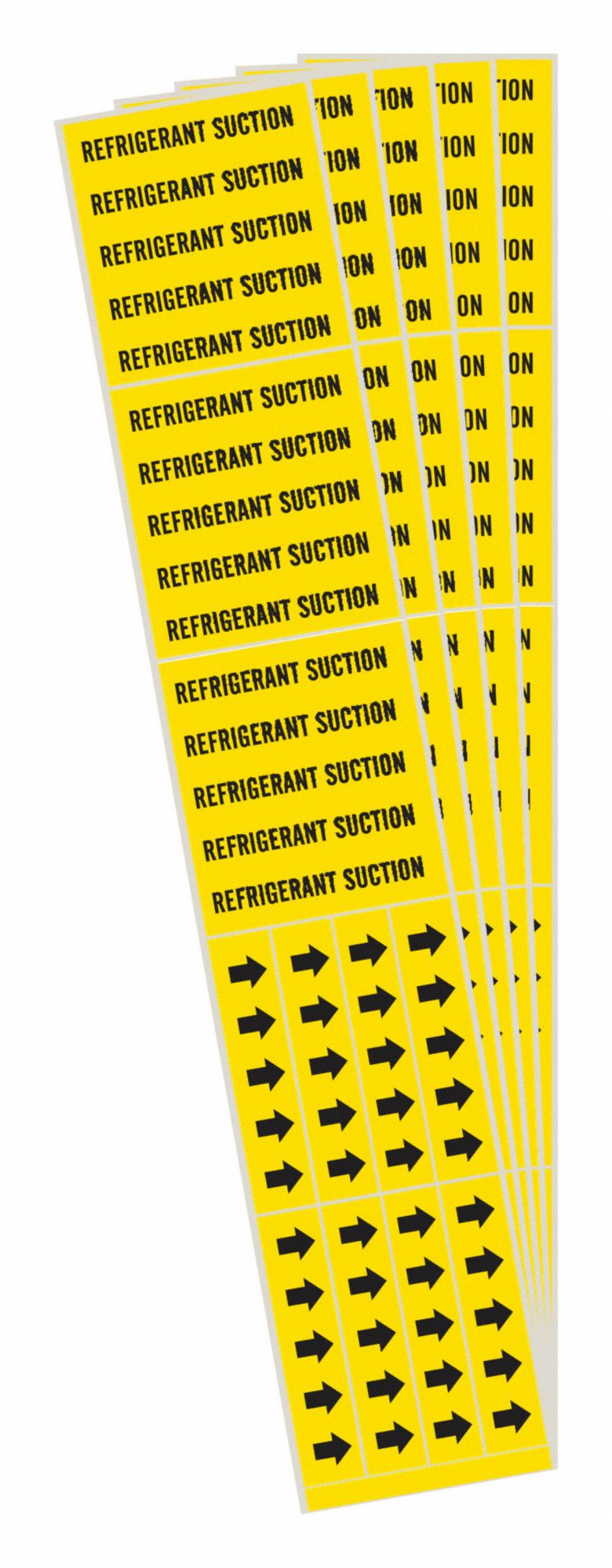 Refrigerant Suction, Yellow, Pipe Marker - 782FD3|7236-3C-PK - Grainger