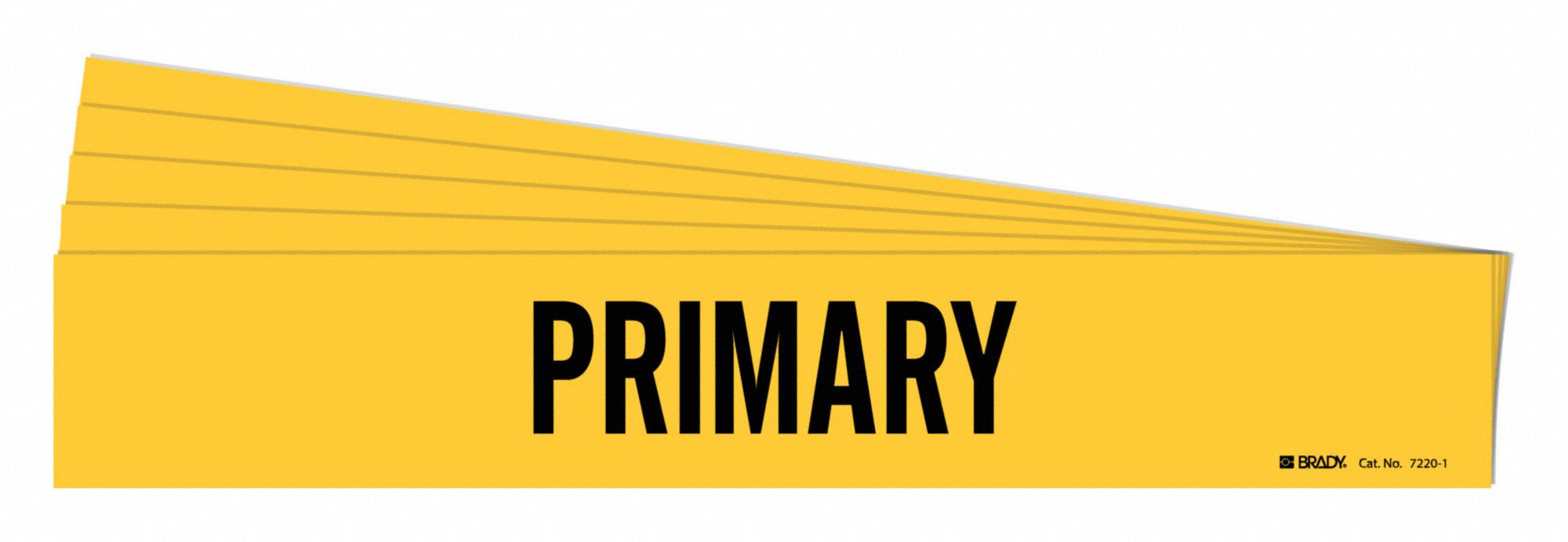 Primary, Yellow, Pipe Marker - 782FK1|7220-1-PK - Grainger