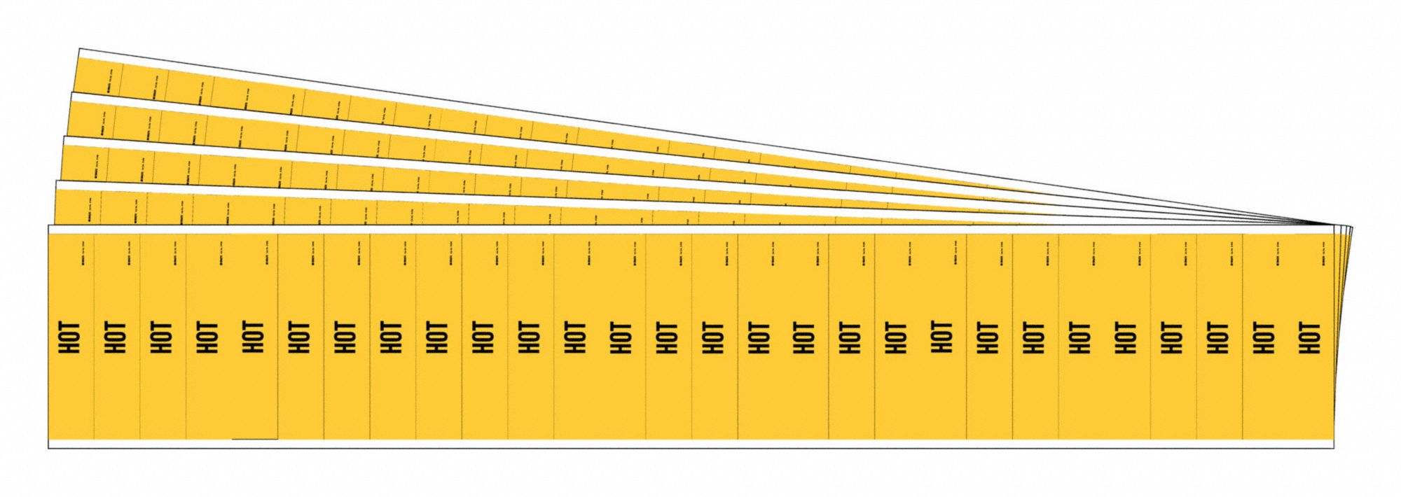 Hot, Yellow, Pipe Marker - 782FV9|91936-PK - Grainger