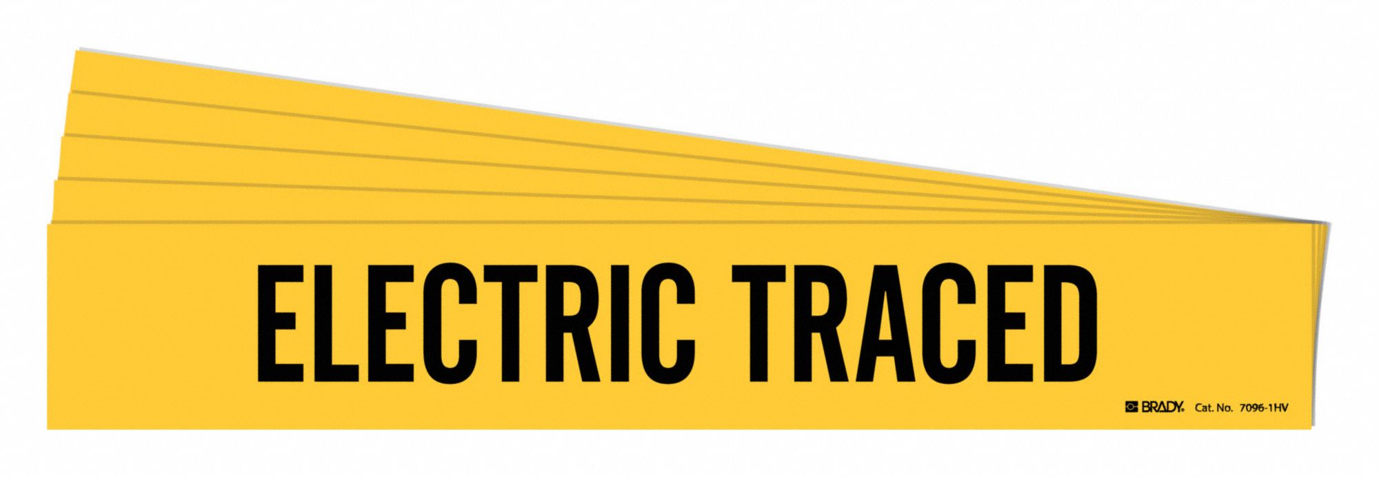 Electric Traced, Yellow, Pipe Marker - 782FW4|7096-1HV-PK - Grainger