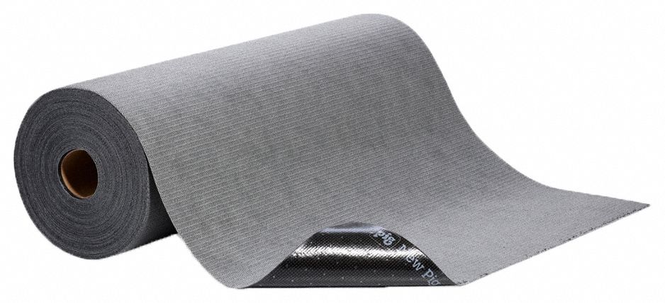 Chevron, 32 in x 100 ft, Paint Booth Mat - 782KW7|MAT32300-GY - Grainger