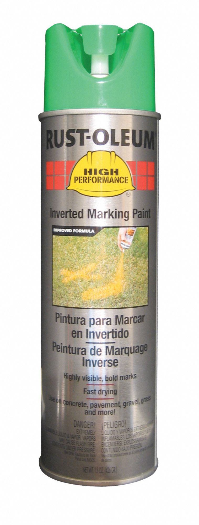 RUST-OLEUM, Inverted Paint Dispensing, Fluorescent Green, Inverted ...