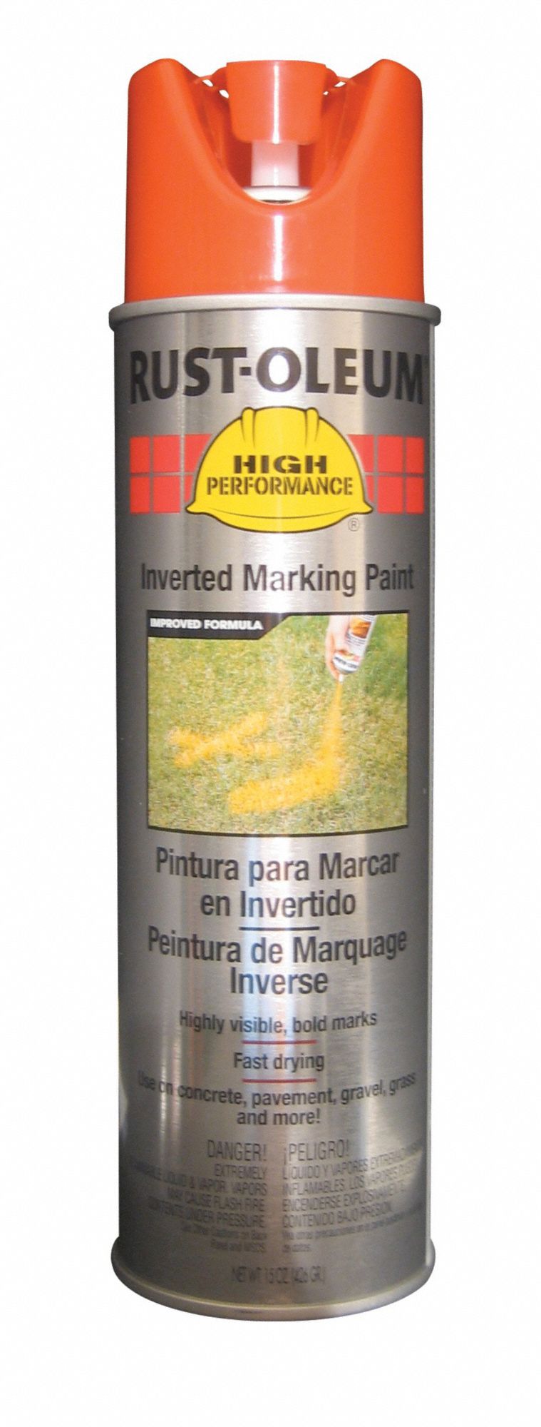 RUST-OLEUM, Inverted Paint Dispensing, Alert Orange, Inverted Marking ...