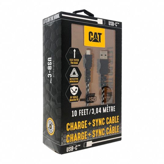 CAT, Type C End 1, Type A End 2, Reinforced USB Cable - 783AH8|CAT-USB ...