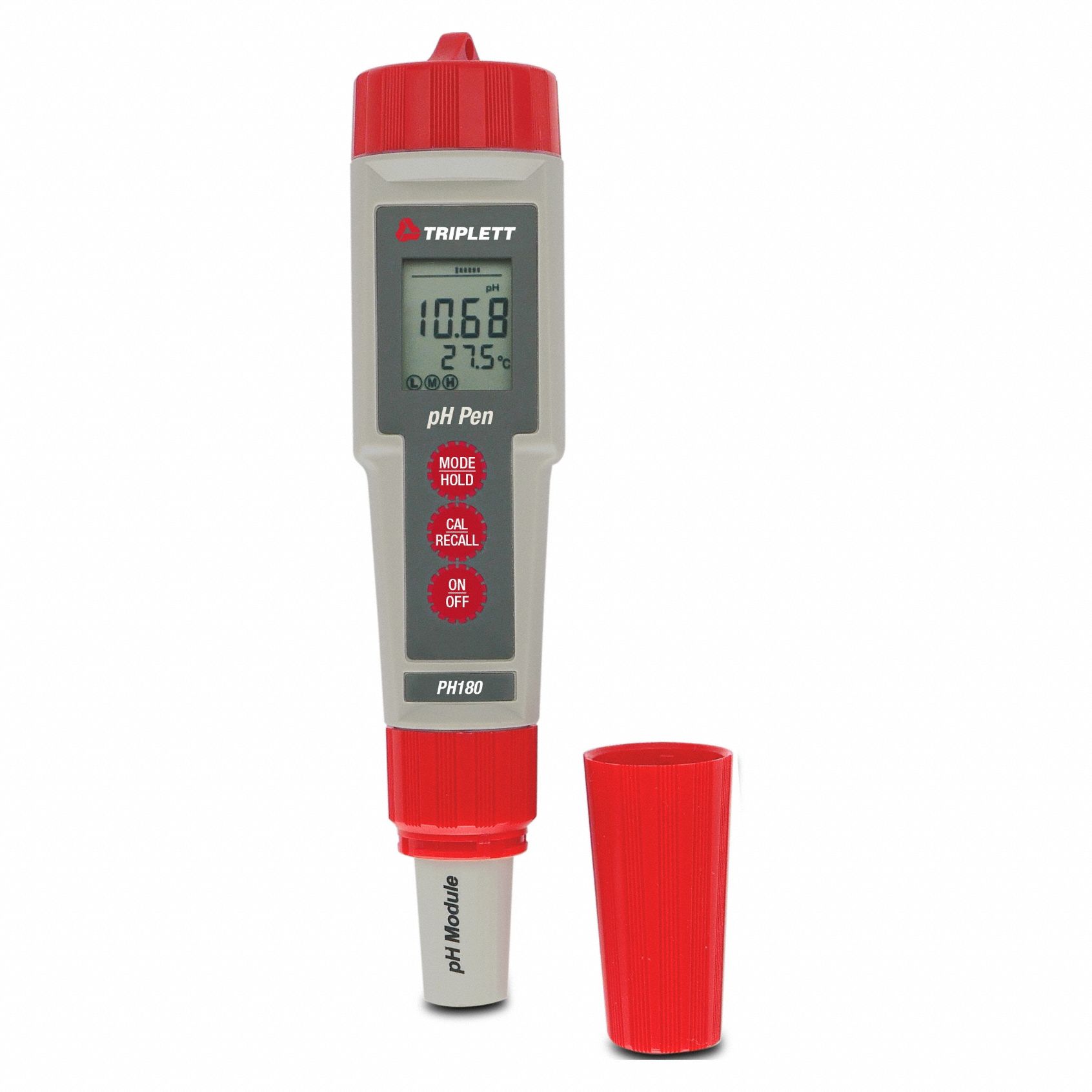 TRIPLETT, 0 pH to 14 pH, +/-0.01 pH, Pocket pH Tester - 783AV4|PH180 ...