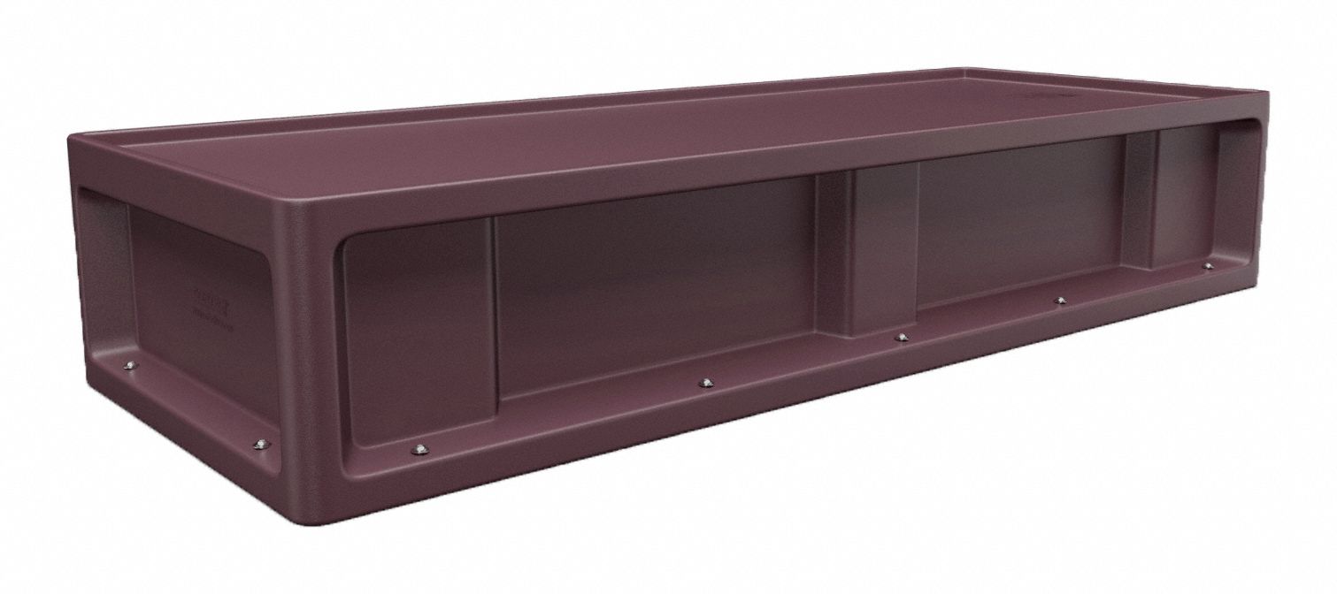 CORTECH, Burgundy, 79 in Overall Lg, Institutional Bed - 783EG3|7500BY ...