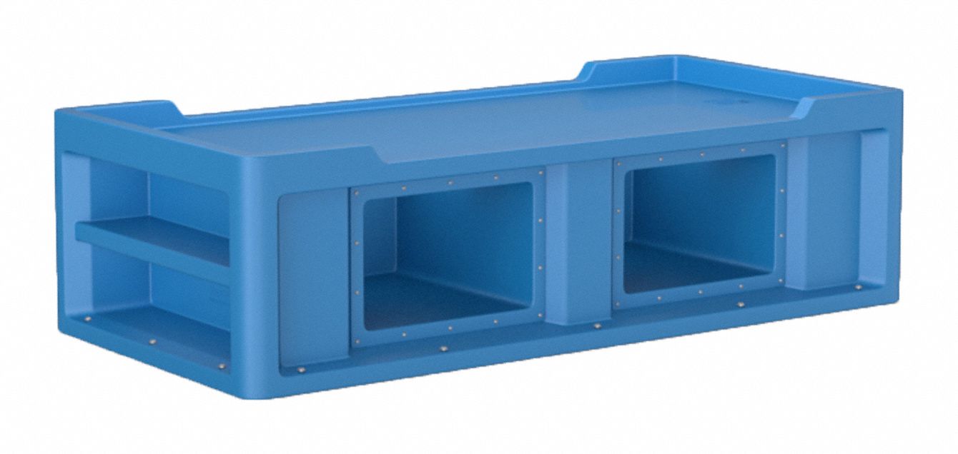 CORTECH, Slate Blue, 86 in Overall Lg, Institutional Bed - 783EK3 ...