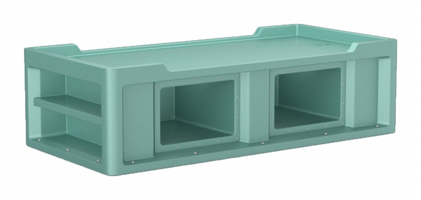 CORTECH, Aqua, 86 in Overall Lg, Institutional Bed - 783EK4|7802AQ ...