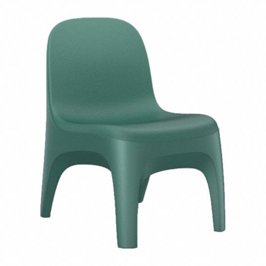 CORTECH, Aqua Seat Color, Polyethylene Seat Material, Armless Chair ...
