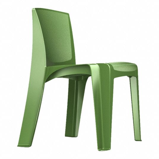 CORTECH, Green Seat Color, Polyethylene Seat Material, Stacking Chair ...