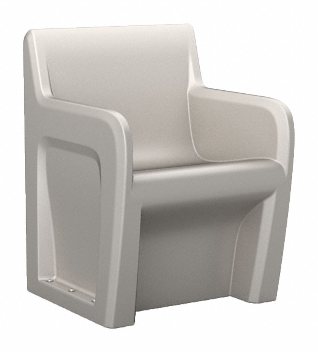 CORTECH, Stone Gray Seat Color, Polyethylene Seat Material, Arm Chair ...