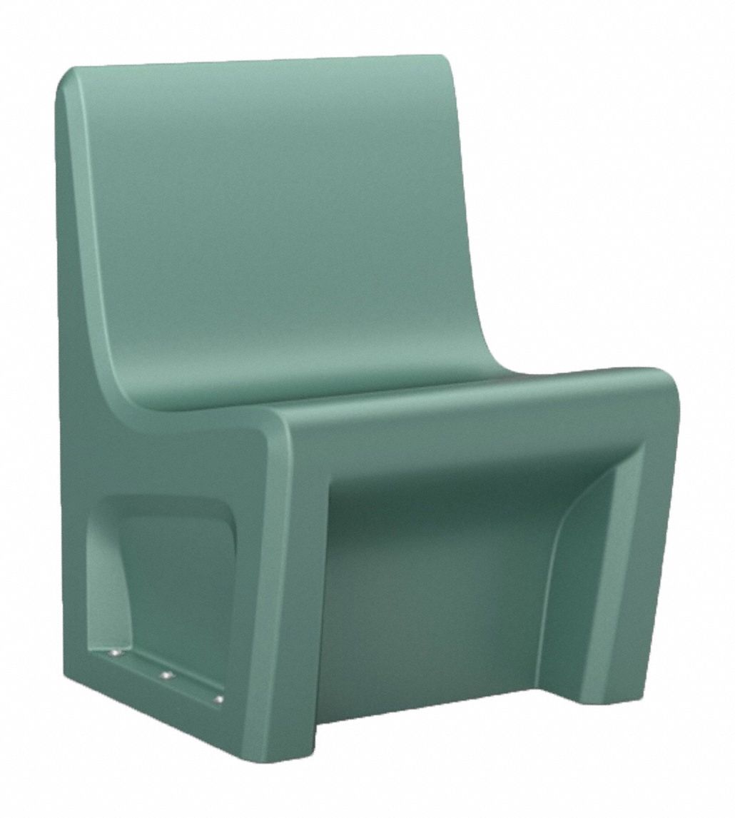 CORTECH, Aqua Seat Color, Polyethylene Seat Material, Armless Chair ...