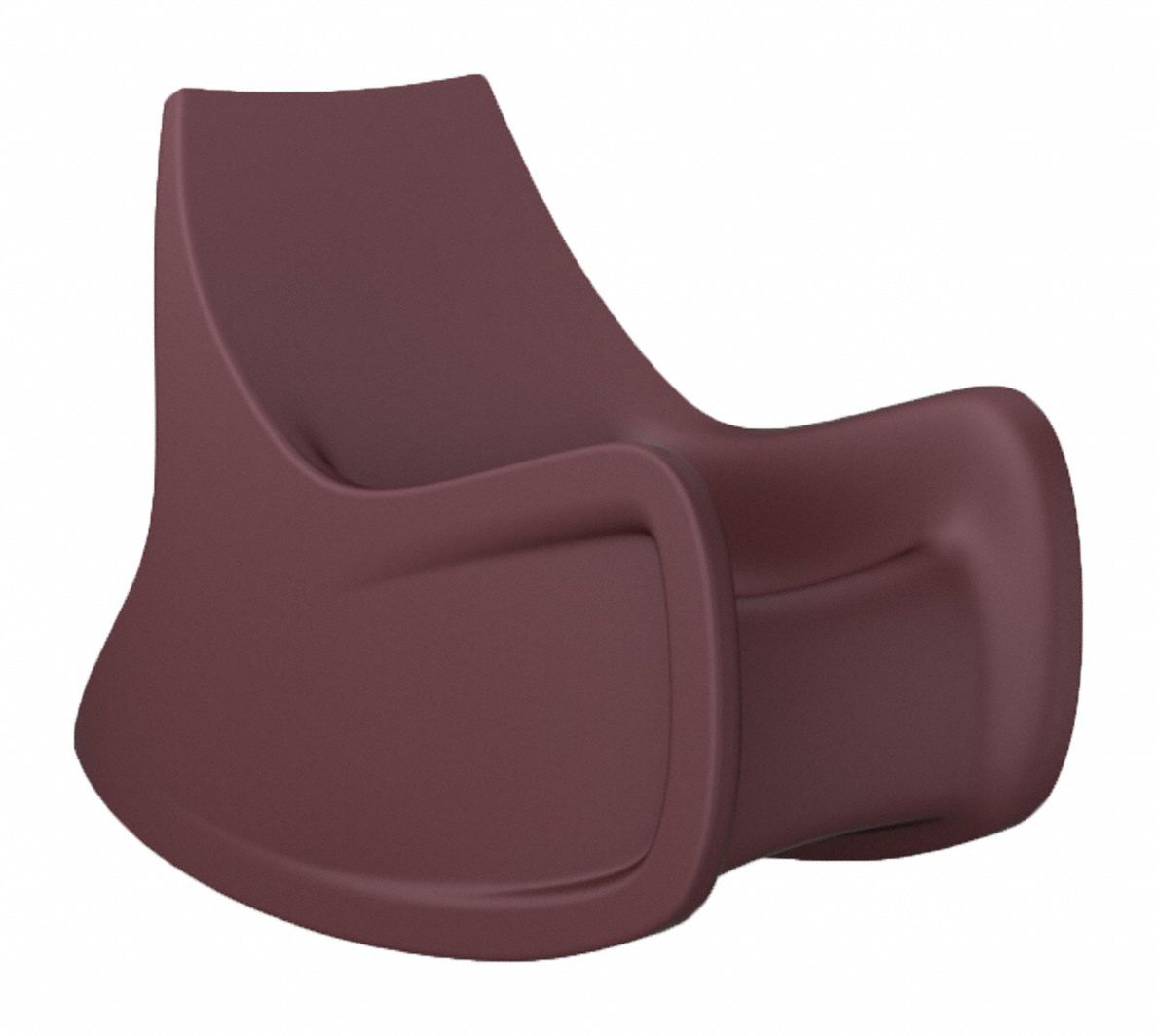 CORTECH, Burgundy Seat Color, Polyethylene Seat Material, Rocking Chair ...
