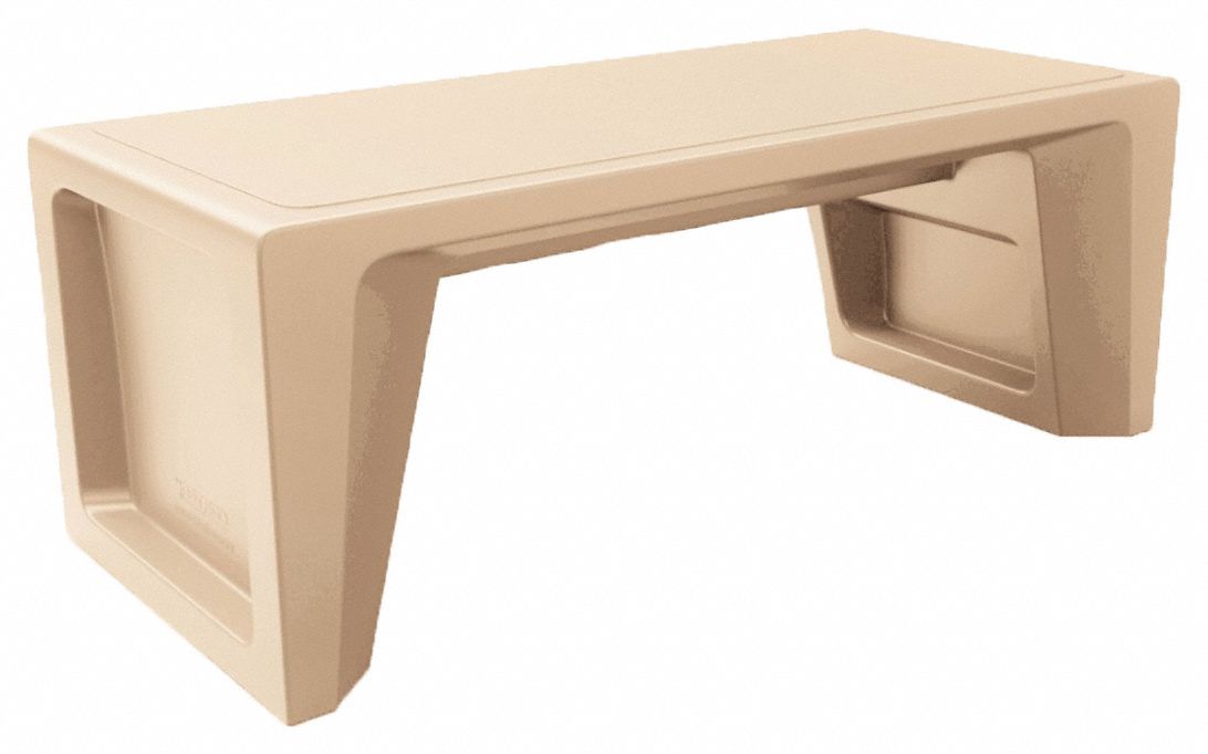 CORTECH, Sand Seat Color, Polyethylene Seat Material, Bench - 783EZ7 ...