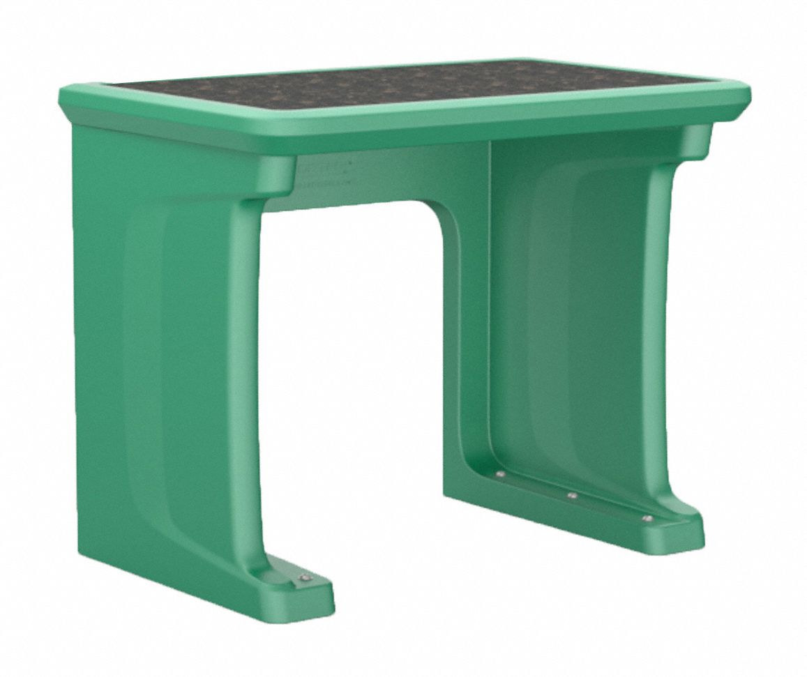 Endurance Standing Desk, Laminate Top, Green - Grainger