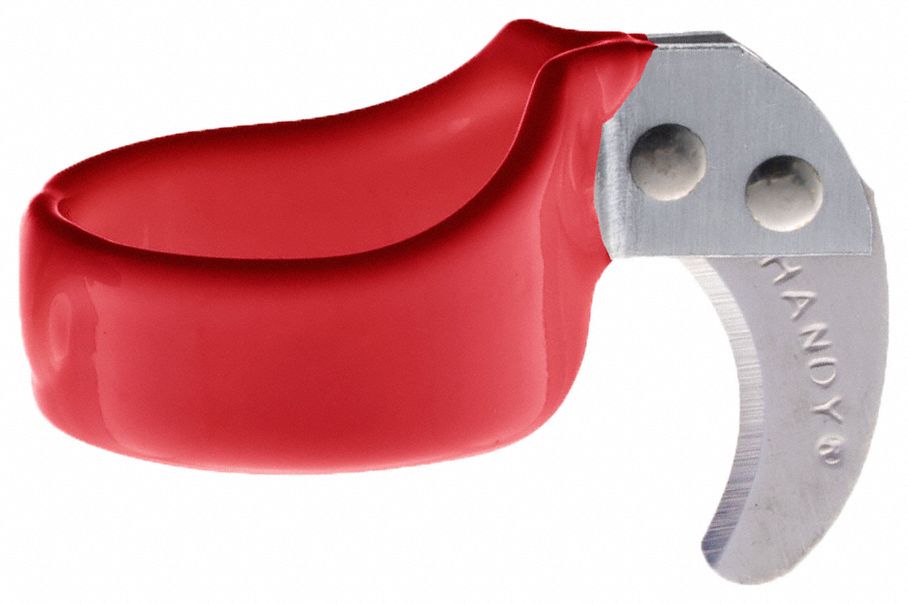 HANDY, 4 cm Overall Lg, Steel, Ring Knife - 783H30|O-V-Red-12 - Grainger