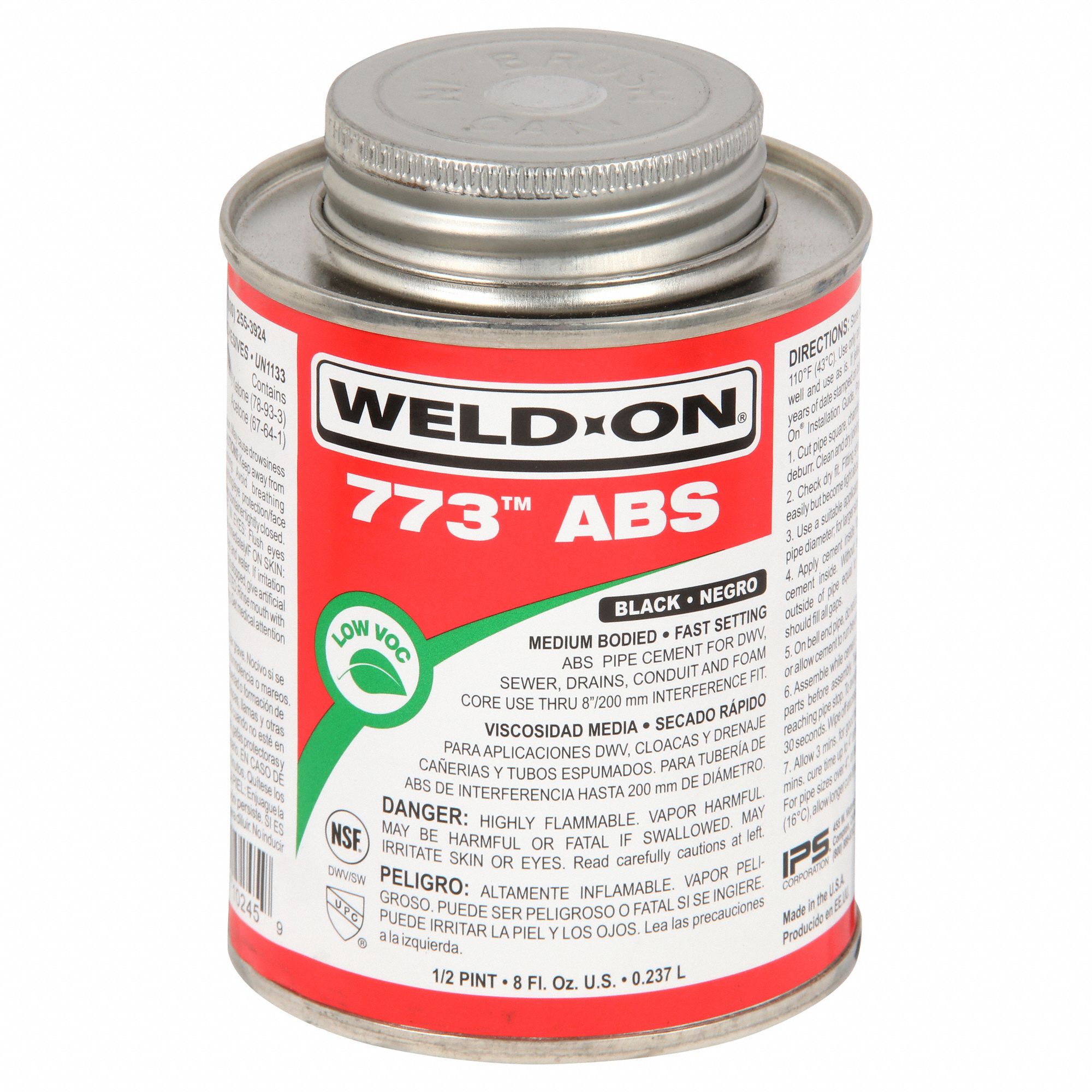 WELD-ON, 773, 9.6 fl oz, Pipe Cement - 783HR8|10245 - Grainger