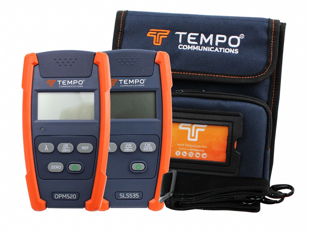 TEMPO COMMUNICATIONS, Light Source Power Meter Kit, FC/LC/ST, Light ...