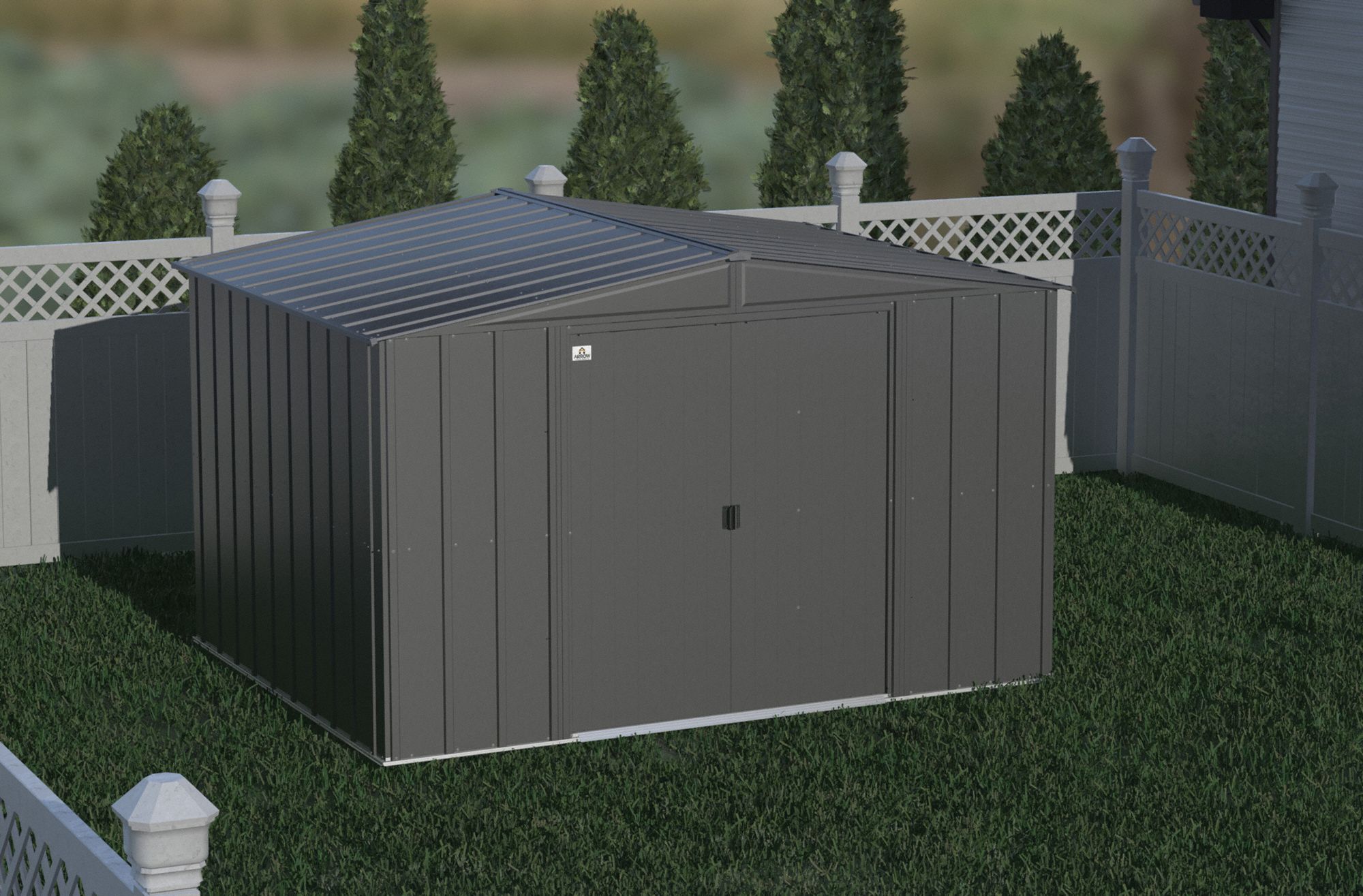 123.3 in x 95.3 in x 75.9 in, 432 cu ft Capacity, Shed - 783W91 ...