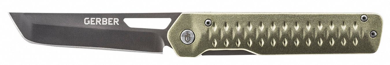 GERBER, 3 1/2 in Blade Lg, 4 1/2 in Closed Lg, Folding Knife - 783WE3 ...
