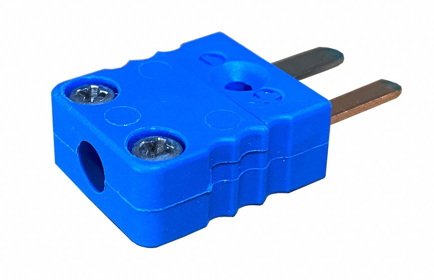 DAYTON, Jack, For Type T Thermocouple Type, Mini Plug, T-Type, Dual ...