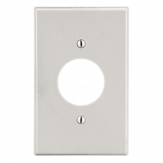 Single Circular Opening, Plastic, Opening Wall Plate 1.4" - 784FG5|P7LA ...