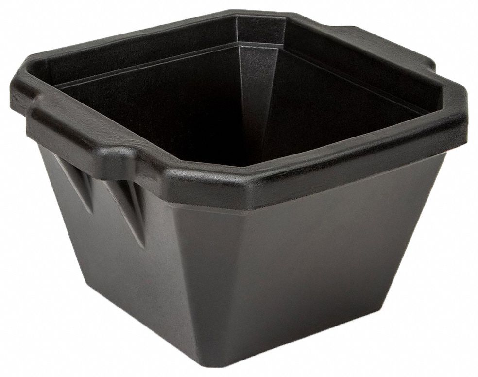 1 L Capacity, Rectangular, Ice Bucket with Lid - 784GK2|455021K - Grainger