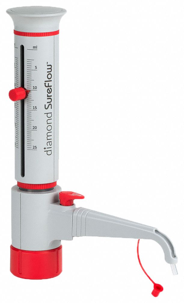 GLOBE SCIENTIFIC, 25 mL Capacity - mL, 0.5 mL Graduation Increments ...